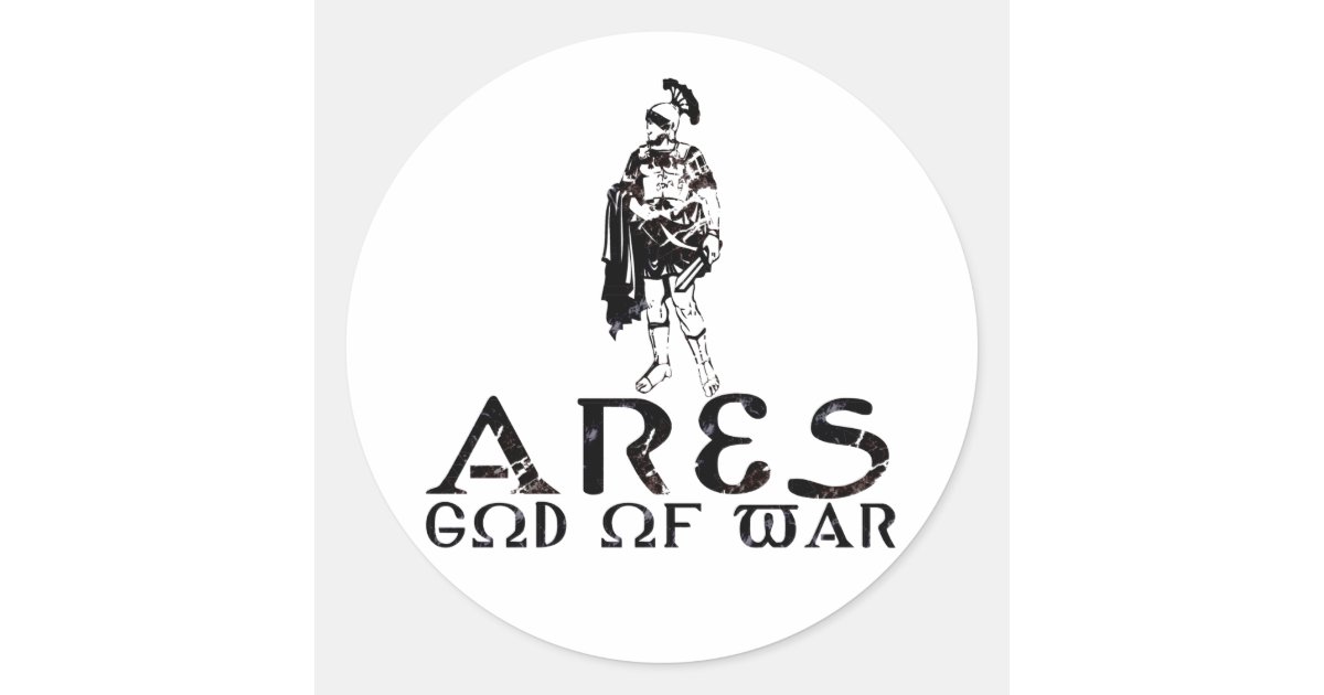 Ares Classic Round Sticker | Zazzle