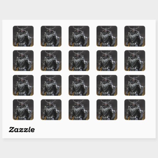 Ares Square Sticker | Zazzle