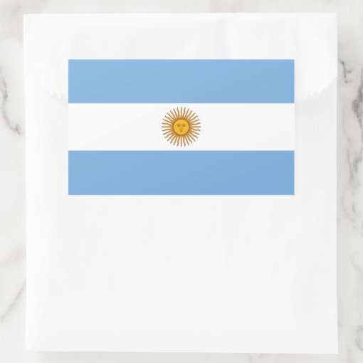 Argentina/Argentine Flag Rectangular Sticker | Zazzle