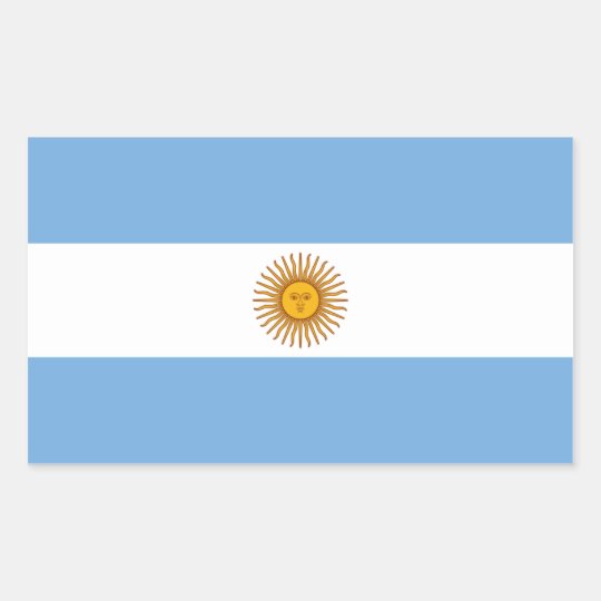 Argentina/Argentine Flag Rectangular Sticker | Zazzle.com