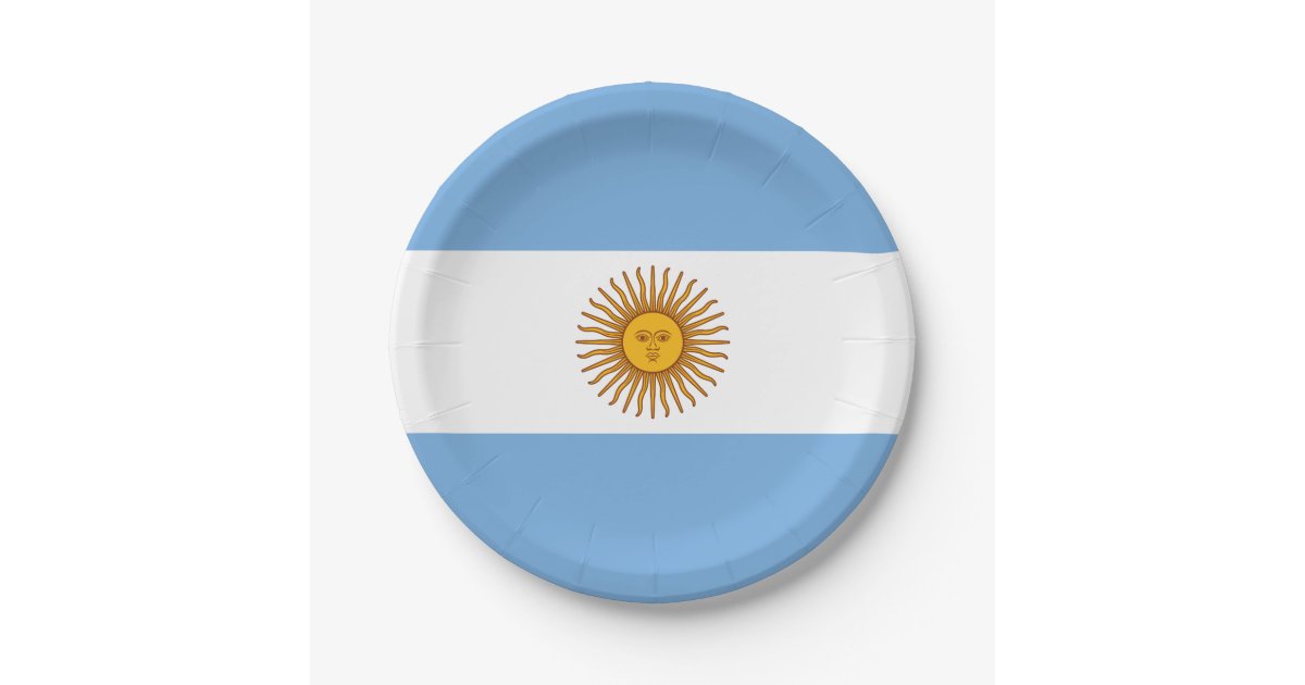 Argentina (Argentinian) Flag Paper Plates | Zazzle