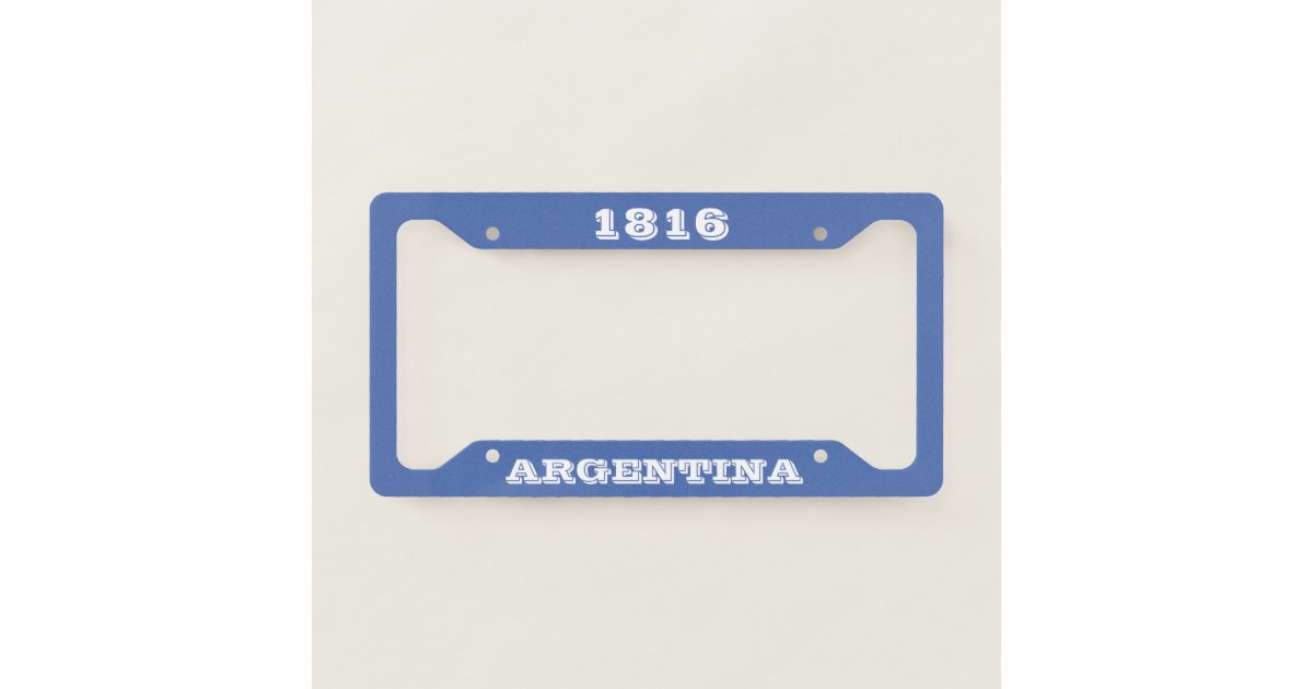 Argentina Custom License Plate Frame | Zazzle