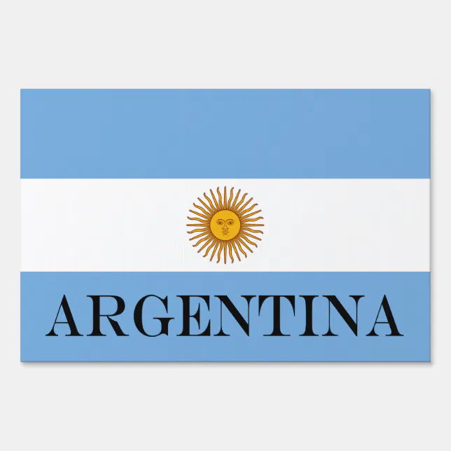 Argentina flag Bandera De Argentina Sign | Zazzle