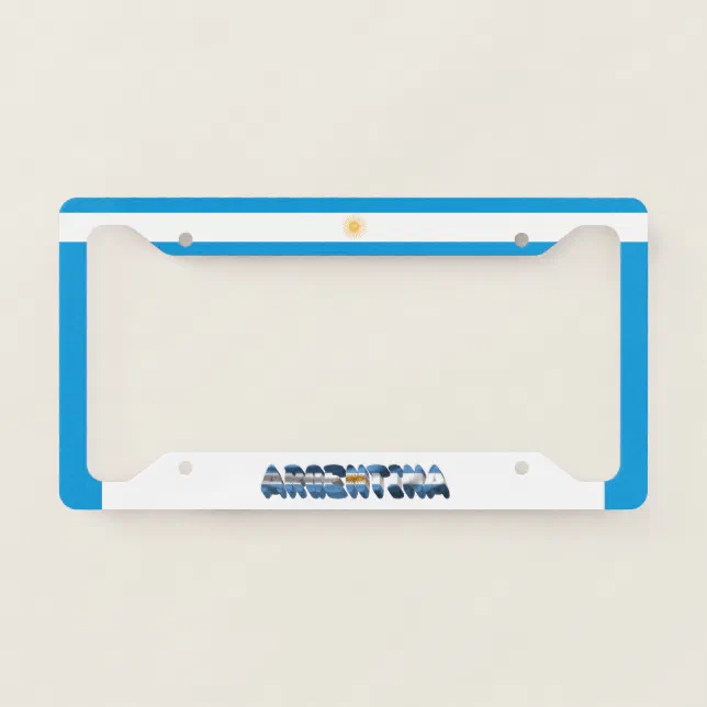 Argentina flag license plate frame | Zazzle