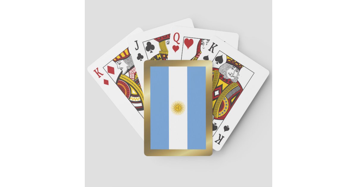 Argentina Flag Playing Cards | Zazzle