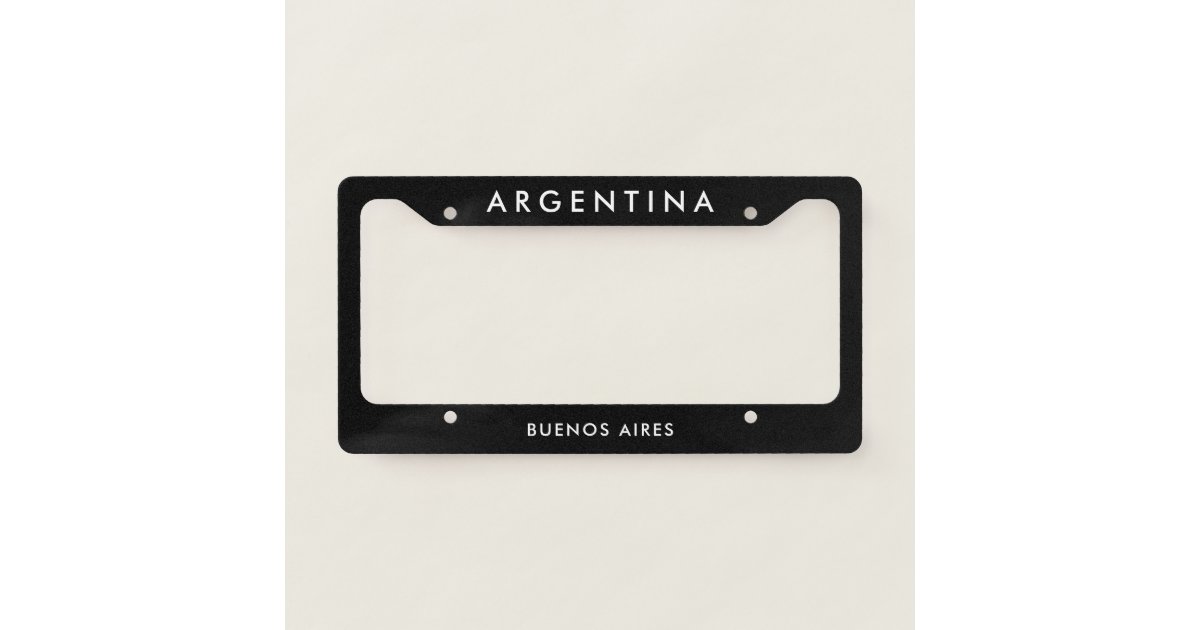 Argentina License Plate Frame | Zazzle
