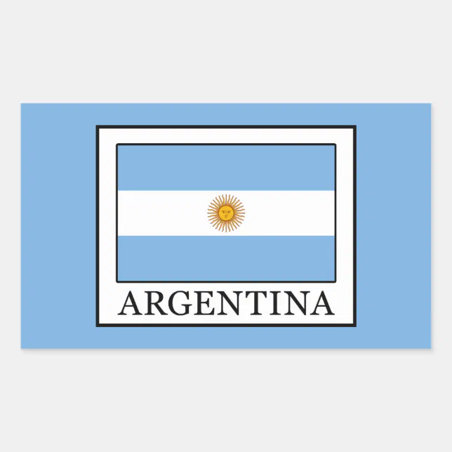 Argentina Rectangular Sticker | Zazzle