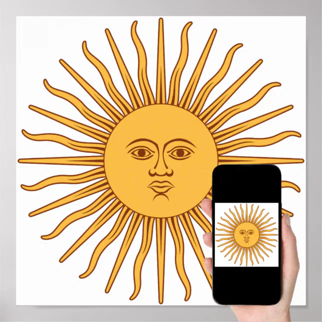 Argentina Sol de Mayo Poster | Zazzle