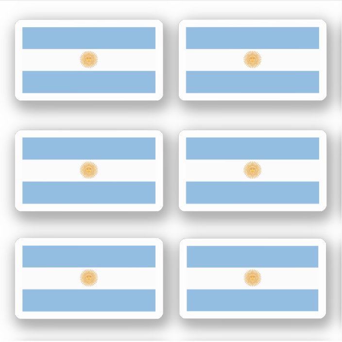 Argentinian flag sticker | Zazzle.com