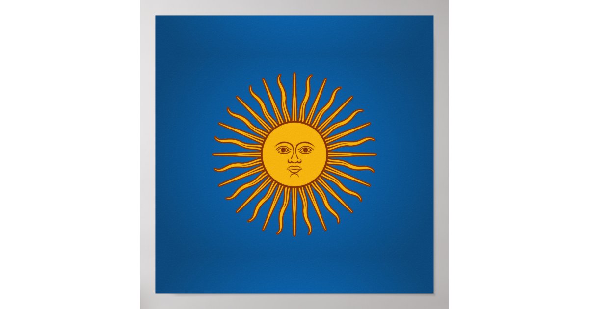 Argentinian Sol de Mayo Poster | Zazzle