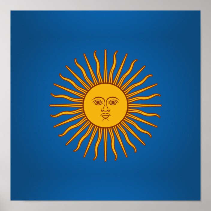 Argentinian Sol de Mayo Poster | Zazzle.com