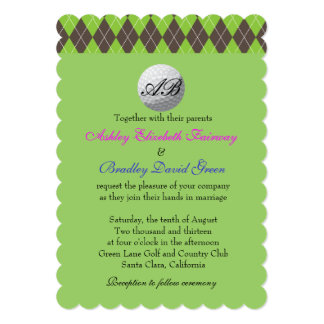 Golf Wedding Invitations & Announcements | Zazzle