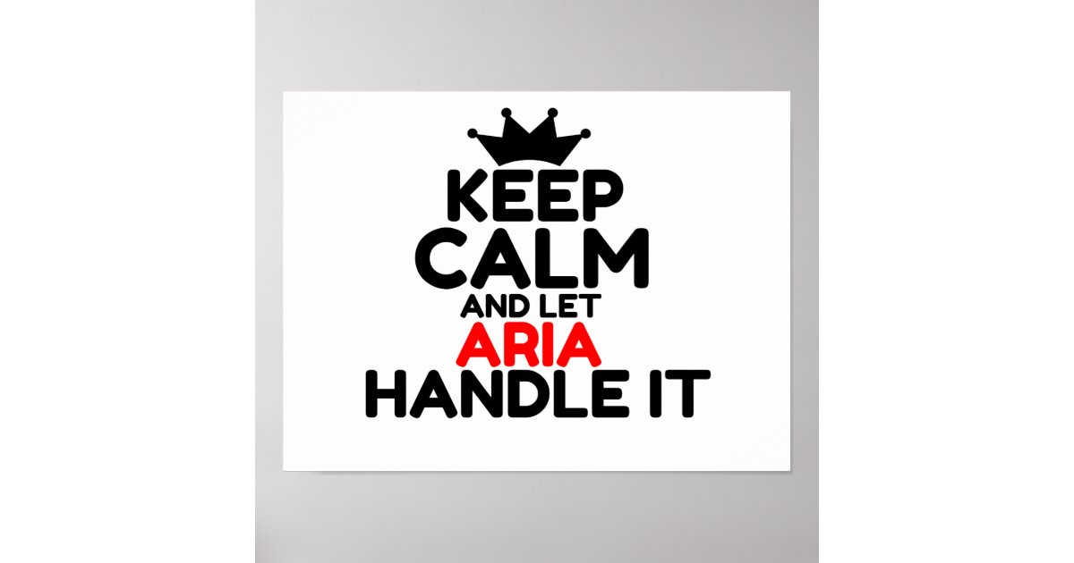 ARIA POSTER | Zazzle