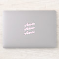 Arianna Decorative Name in Pink x3 Sticker | Zazzle