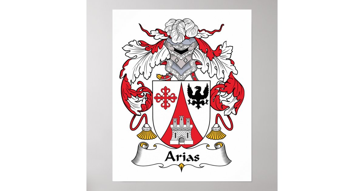 Arias Family Crest Poster | Zazzle