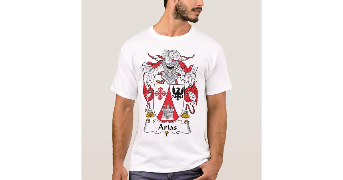 Arias Family Crest T-Shirt | Zazzle