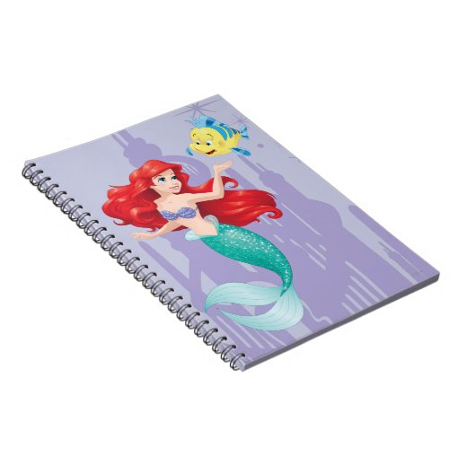 Ariel and Flounder Notebook | Zazzle