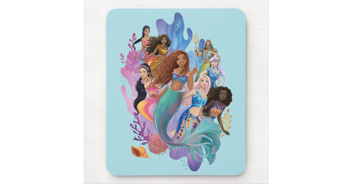 Ariel and her Family Mouse Pad | Zazzle