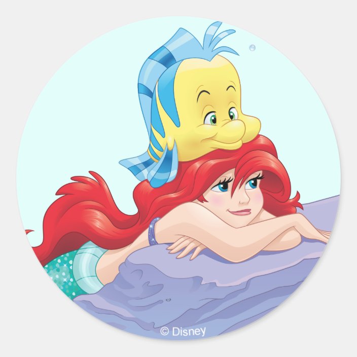 Ariel | Besties-Life's Treasure Classic Round Sticker | Zazzle.com