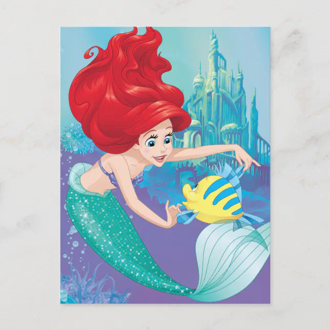 Ariel | Besties Rule Postcard | Zazzle