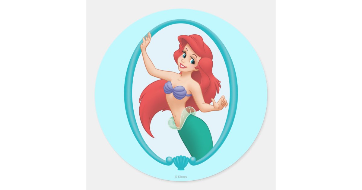 Ariel Frame Classic Round Sticker | Zazzle