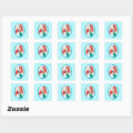 Ariel Frame Square Sticker | Zazzle