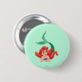 Ariel Laying Down Button | Zazzle