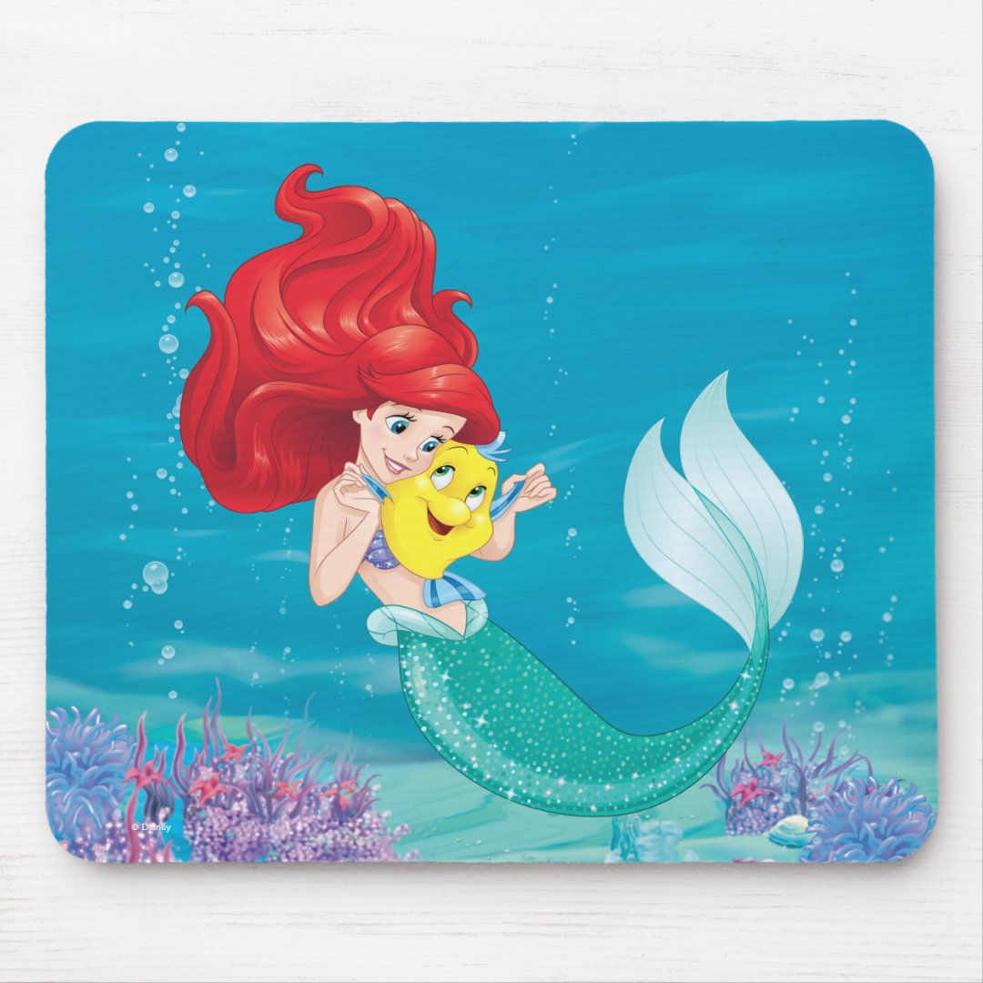 Ariel | Make Time For Buddies Mouse Pad | Zazzle