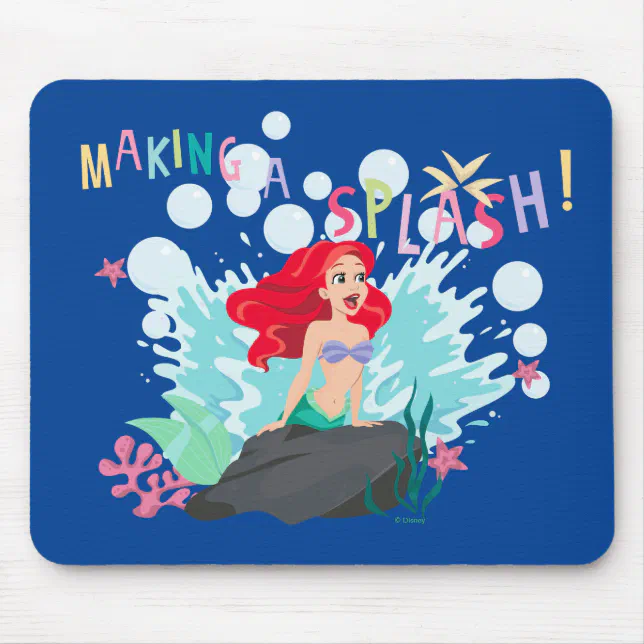 Ariel | Making A Splash! Mouse Pad | Zazzle