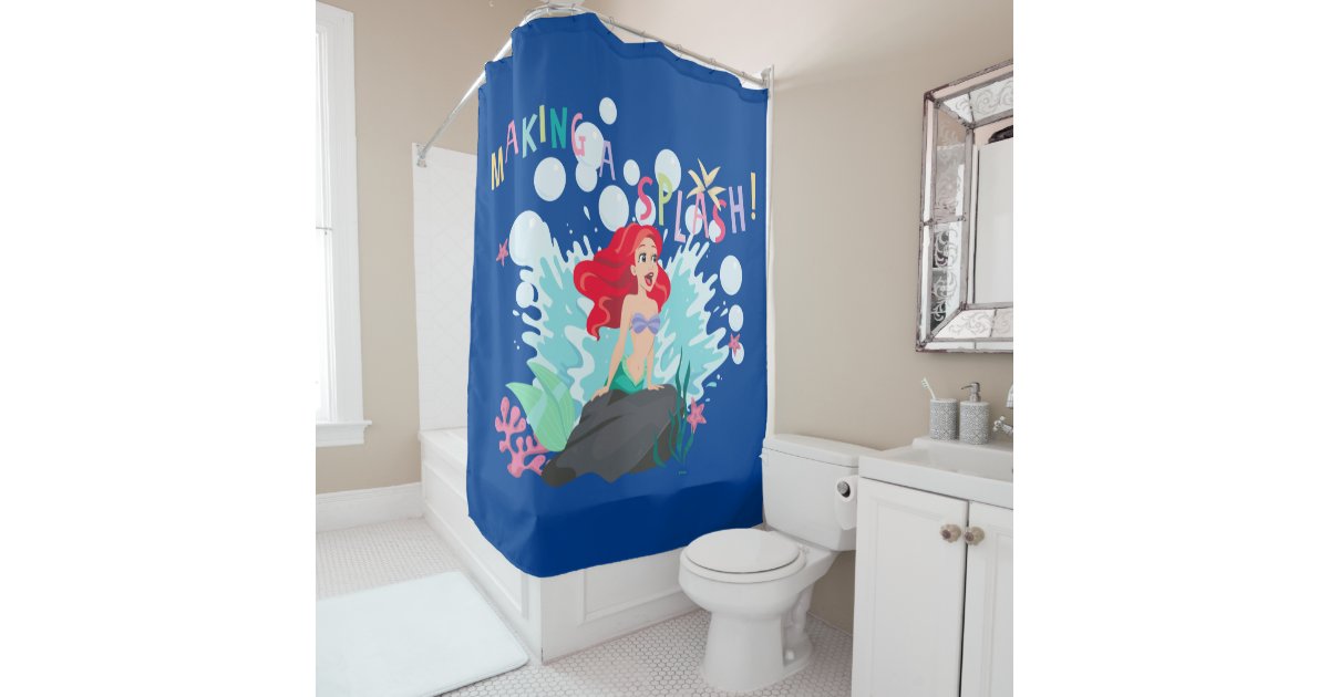 Ariel | Making A Splash! Shower Curtain | Zazzle