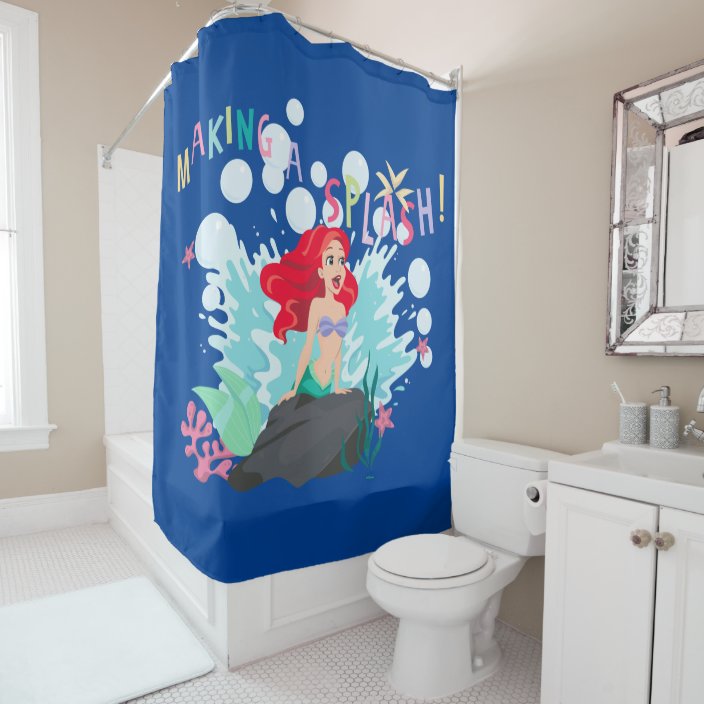 Ariel | Making A Splash! Shower Curtain | Zazzle.com