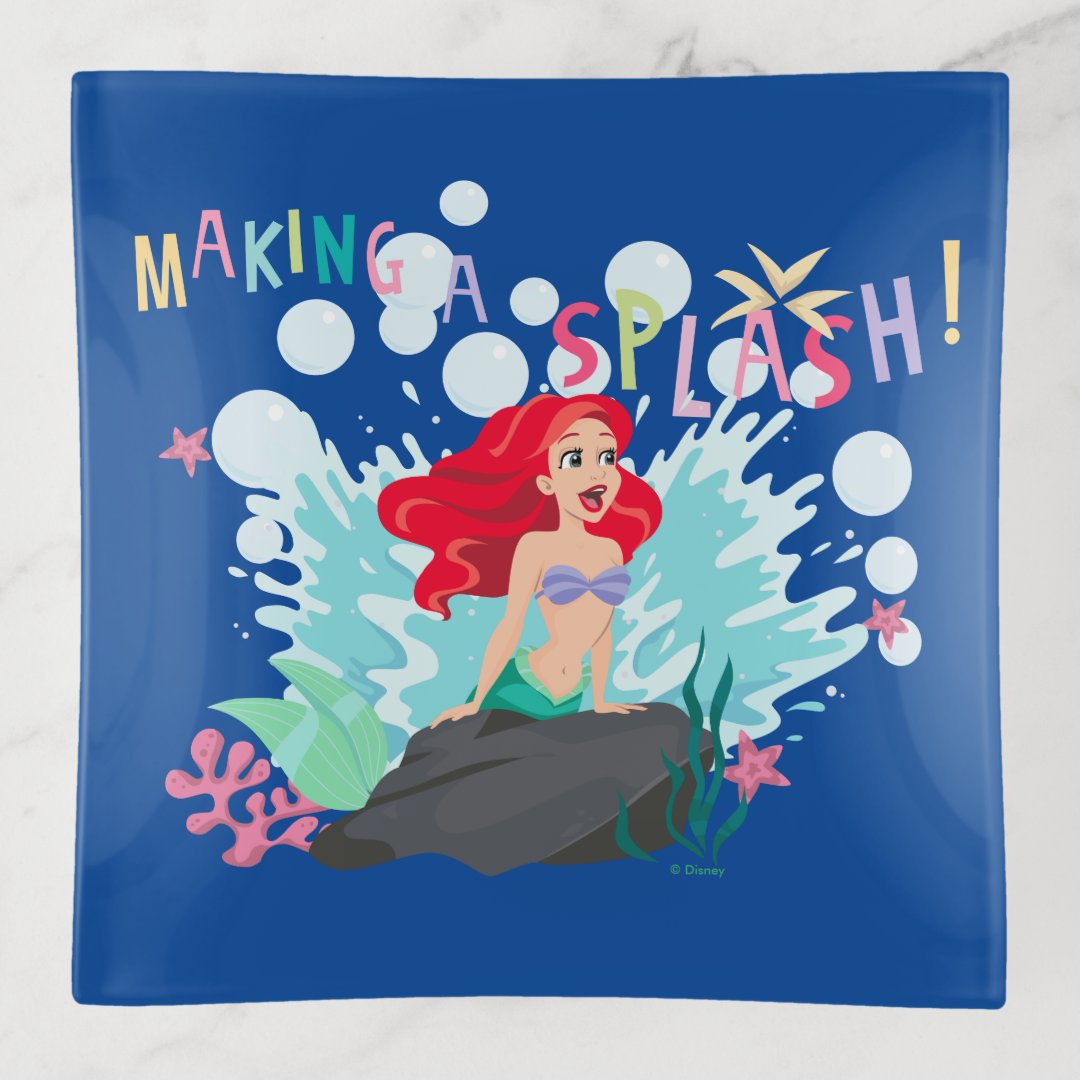 Ariel | Making A Splash! Trinket Tray | Zazzle