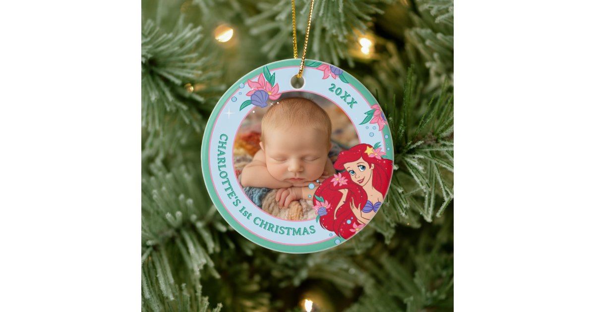Ariel Ocean Beauty Bloom Ceramic Ornament | Zazzle