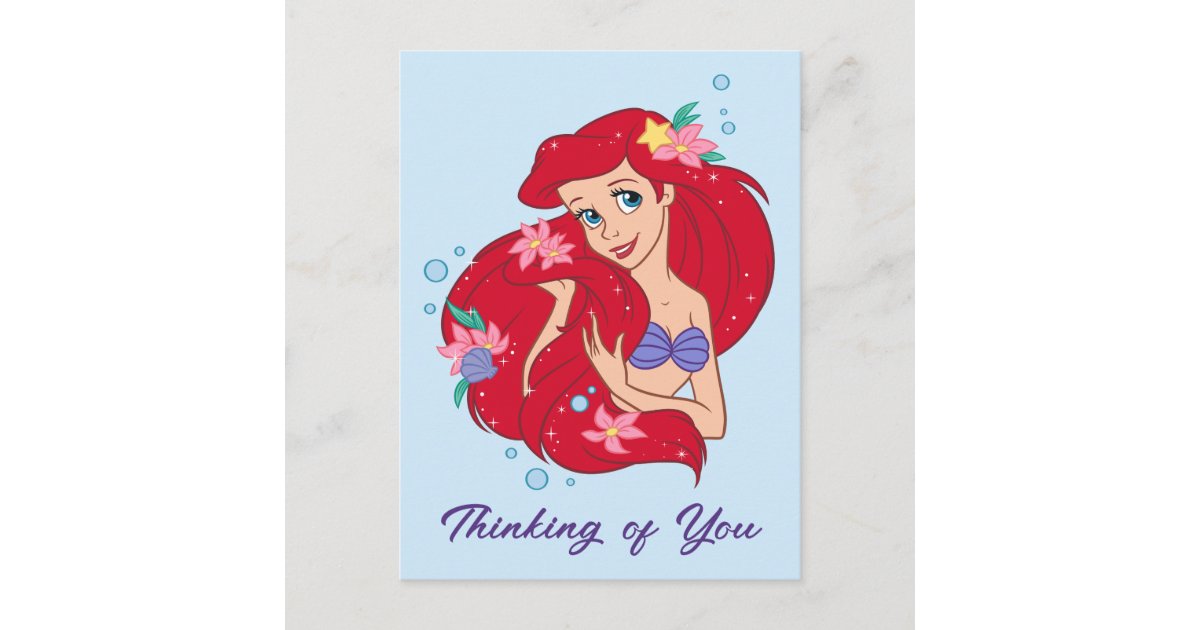 Ariel Ocean Beauty Bloom Postcard | Zazzle