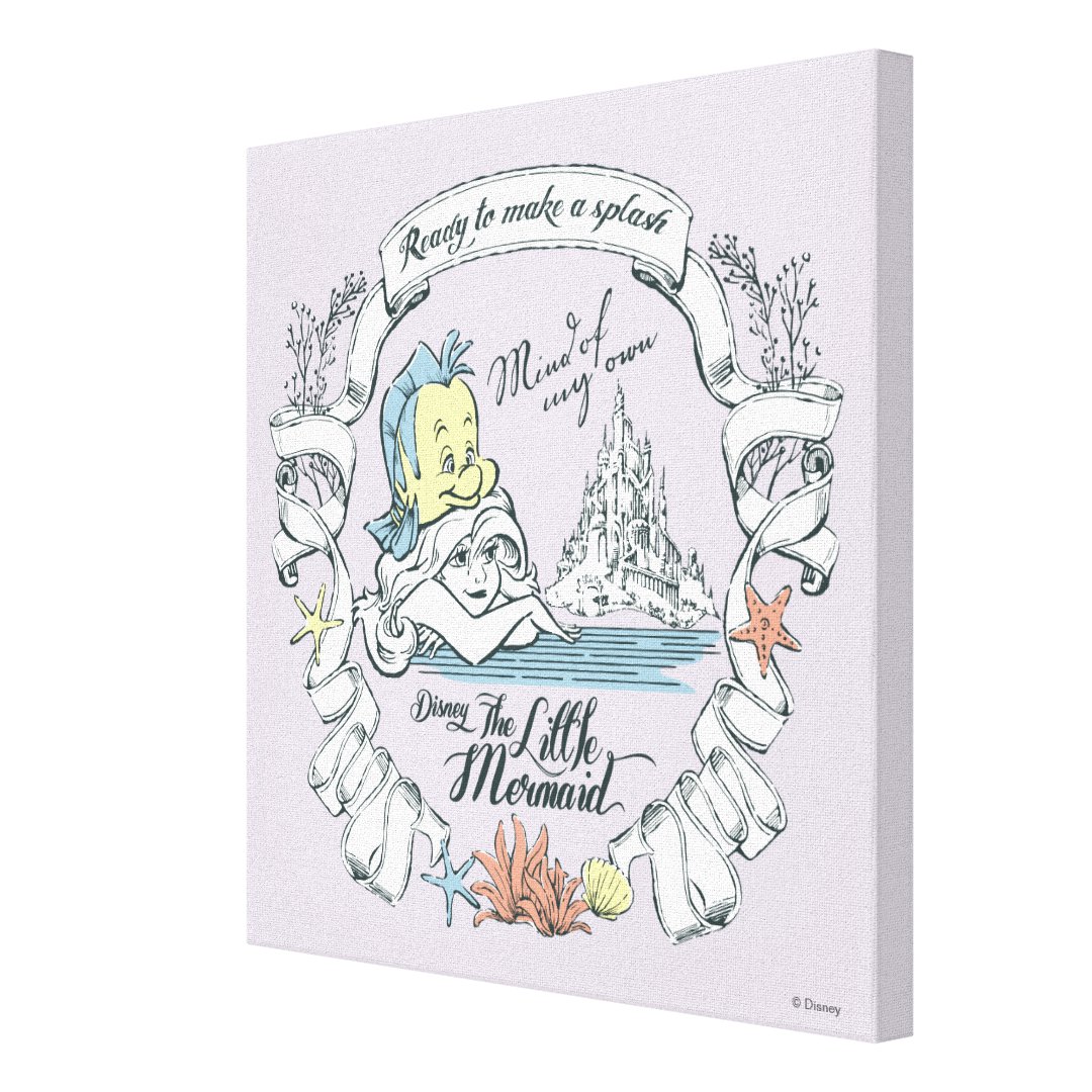 Ariel | Ready to Make a Splash Canvas Print | Zazzle