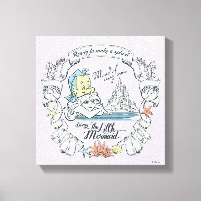 Ariel | Ready to Make a Splash Canvas Print | Zazzle