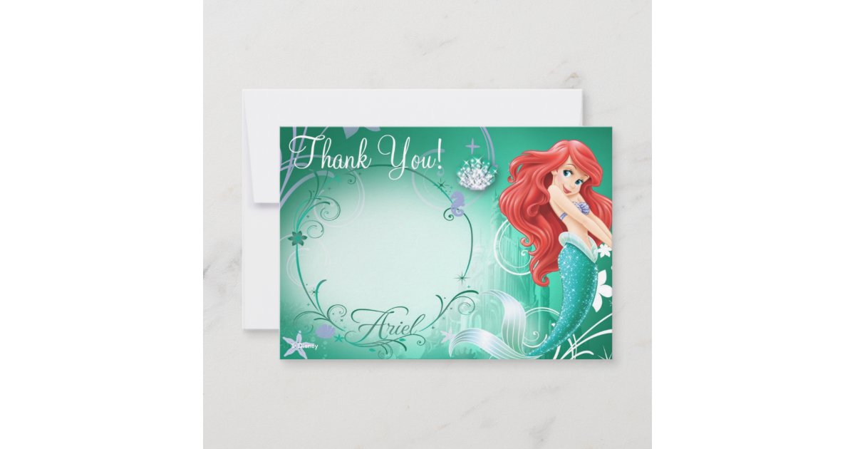 Ariel Thank You Cards | Zazzle
