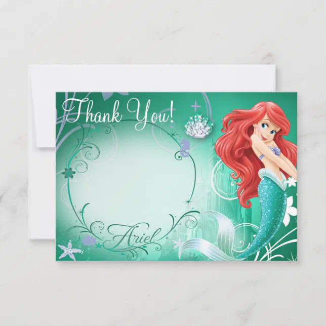 Ariel Thank You Cards | Zazzle