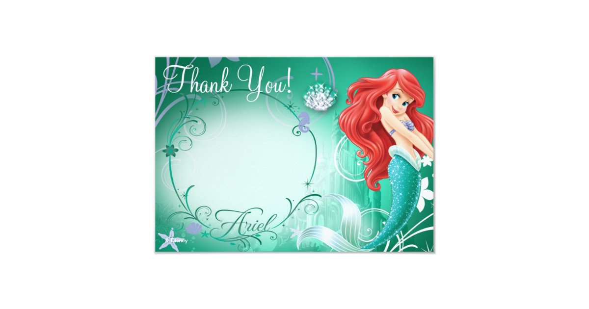 Ariel Thank You Cards | Zazzle.com