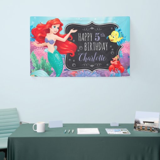 Ariel | The Little Mermaid - Chalkboard Banner | Zazzle