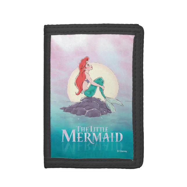 Ariel | The Little Mermaid - Pearlescent Princess Trifold Wallet | Zazzle