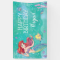 Ariel | The Little Mermaid Watercolor Birthday Ban Banner | Zazzle