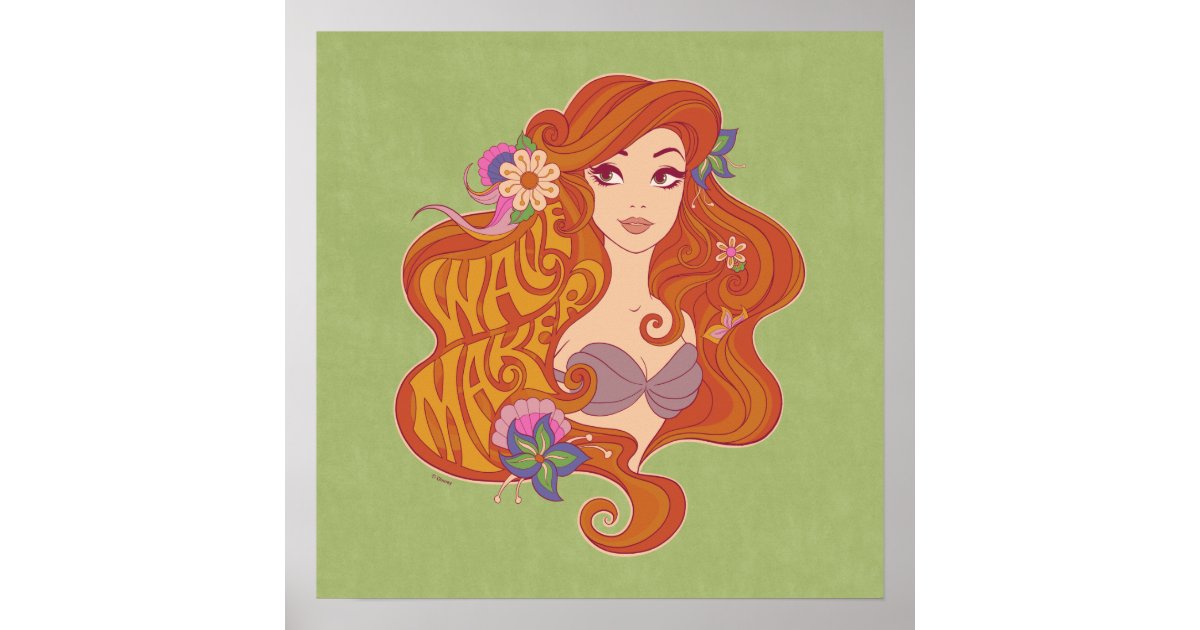 Ariel | Wave Maker Seashell Poster | Zazzle