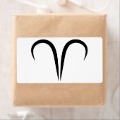 aries ares greek astrological symbol zodiac label | Zazzle