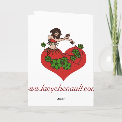 Aries Belly Dancer Holiday Card | Zazzle