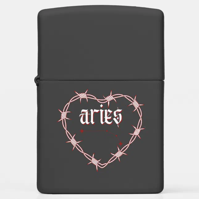 Aries Constellation Gothic Dark Celestial Art Zippo Lighter | Zazzle