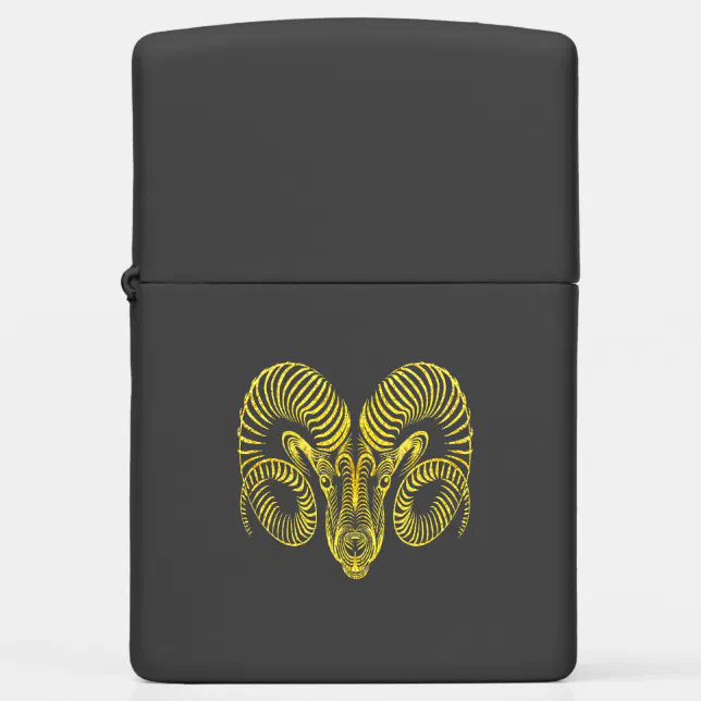 Aries Gold Zippo Lighter | Zazzle
