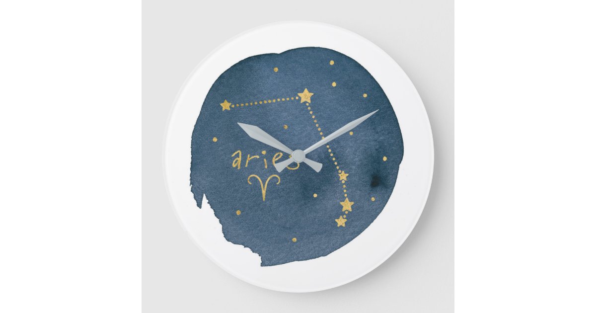 Aries Large Clock | Zazzle