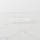 Aries | Minimalist Gold Zodiac Monogram Trinket Tray | Zazzle