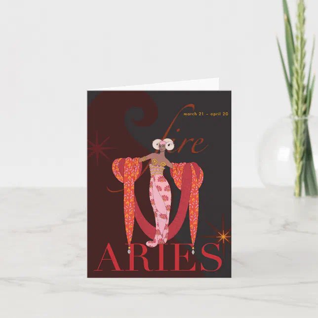 Aries Note Card | Zazzle
